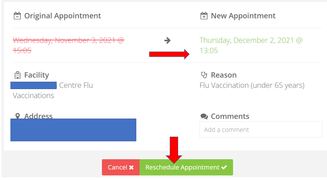 How Do I Change Reschedule My NHS Staff Flu Vaccination Appointment